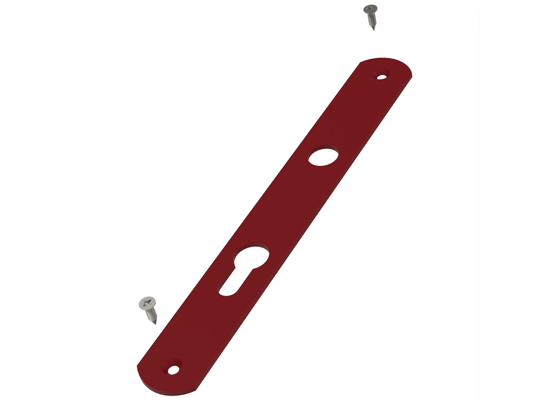 Plaque d'entrée percée - Rouge 3004 | Klos up!