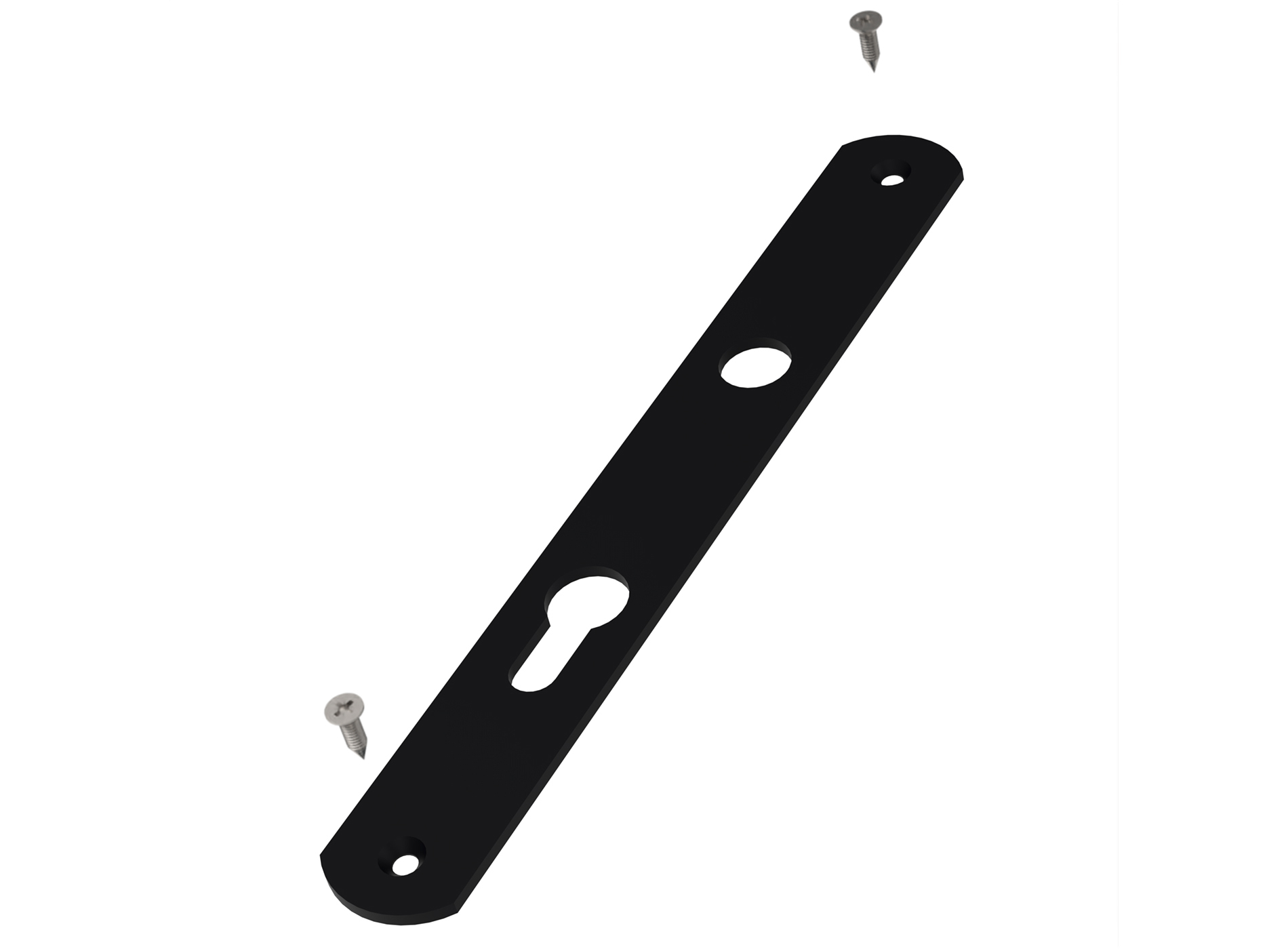 Plaque d'entrée percée - Noir 9005 | Klos up!